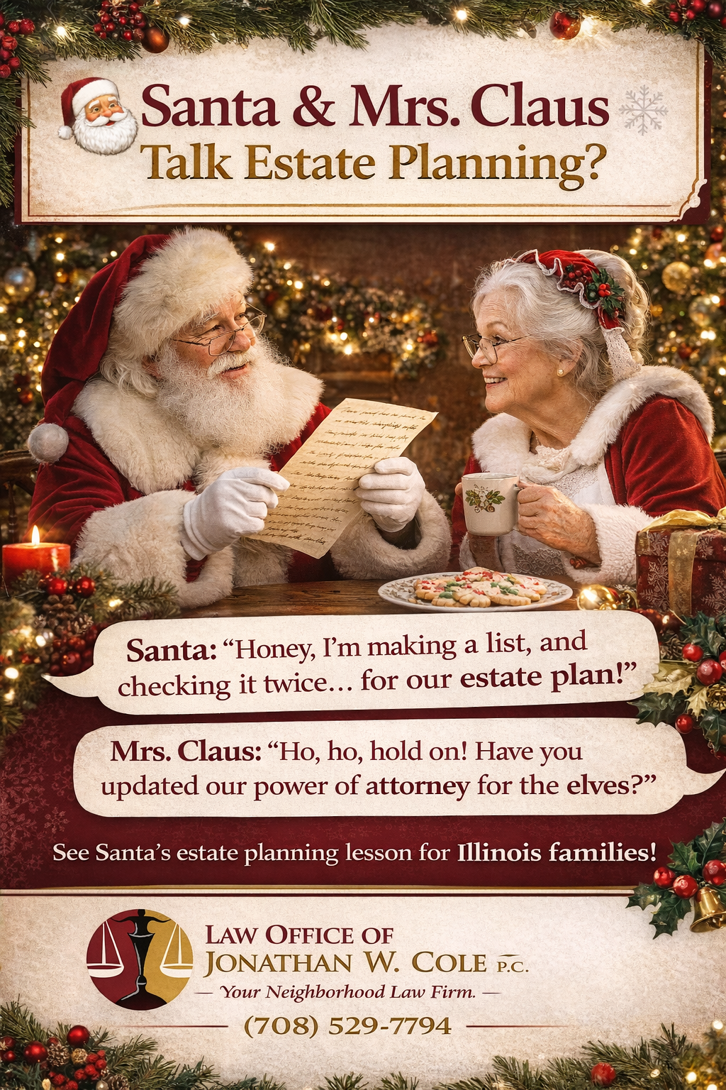 A Christmas Conversation at the North Pole: Santa, Mrs. Claus, and ...