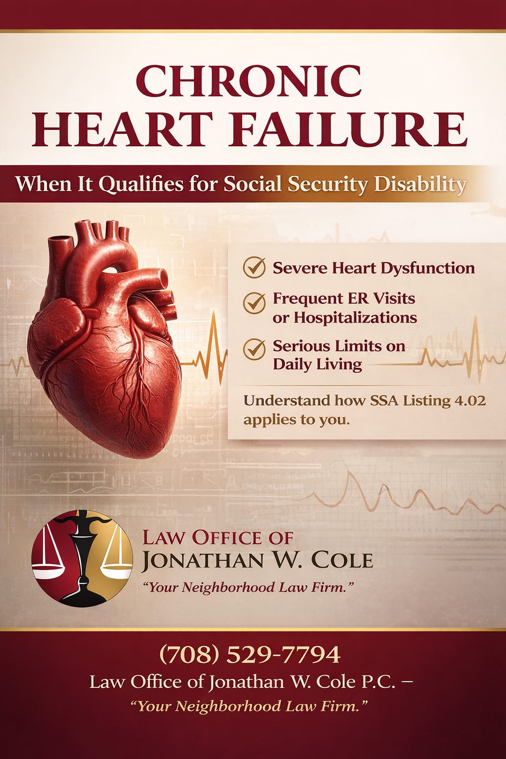 Chronic heart failure and social security disability. - Law Office of ...